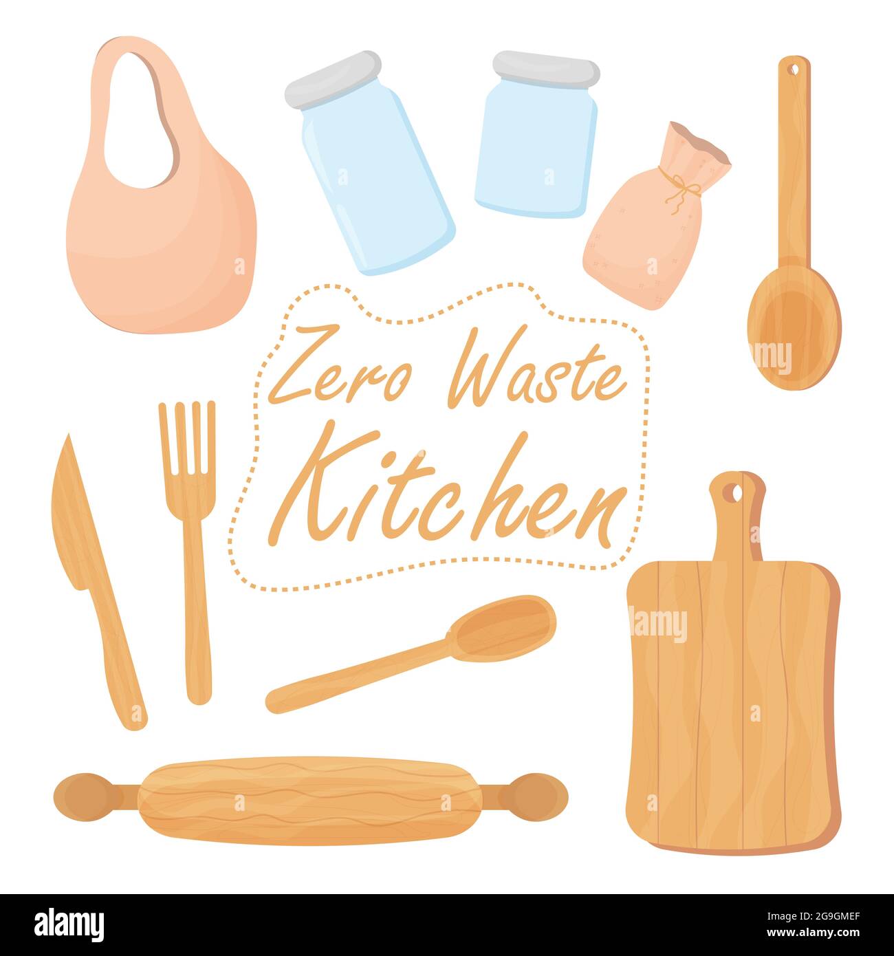 Set eco friendly reusable Stock Vector Images - Alamy