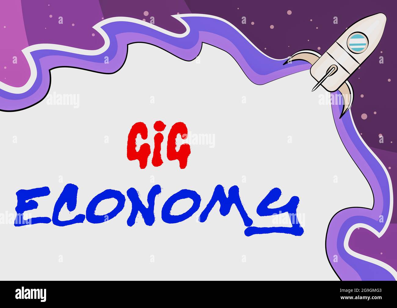 Sign displaying Gig Economy. Business concept a market system ...