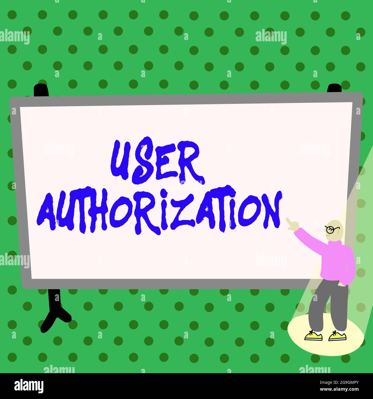 Inspiration showing sign User Authorization. Business overview security ...