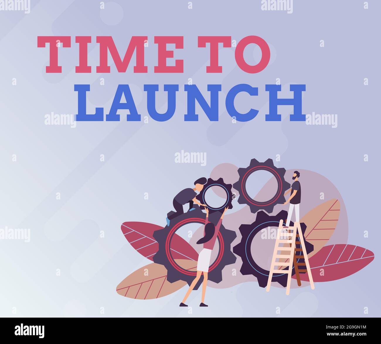 Text caption presenting Time To Launch. Business idea Business StartUp ...