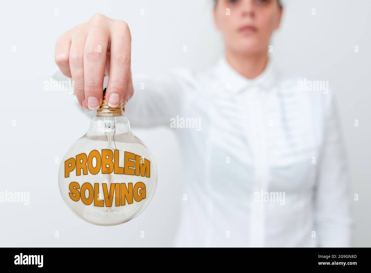 Text caption presenting Problem Solving. Business showcase process of finding solutions to ...