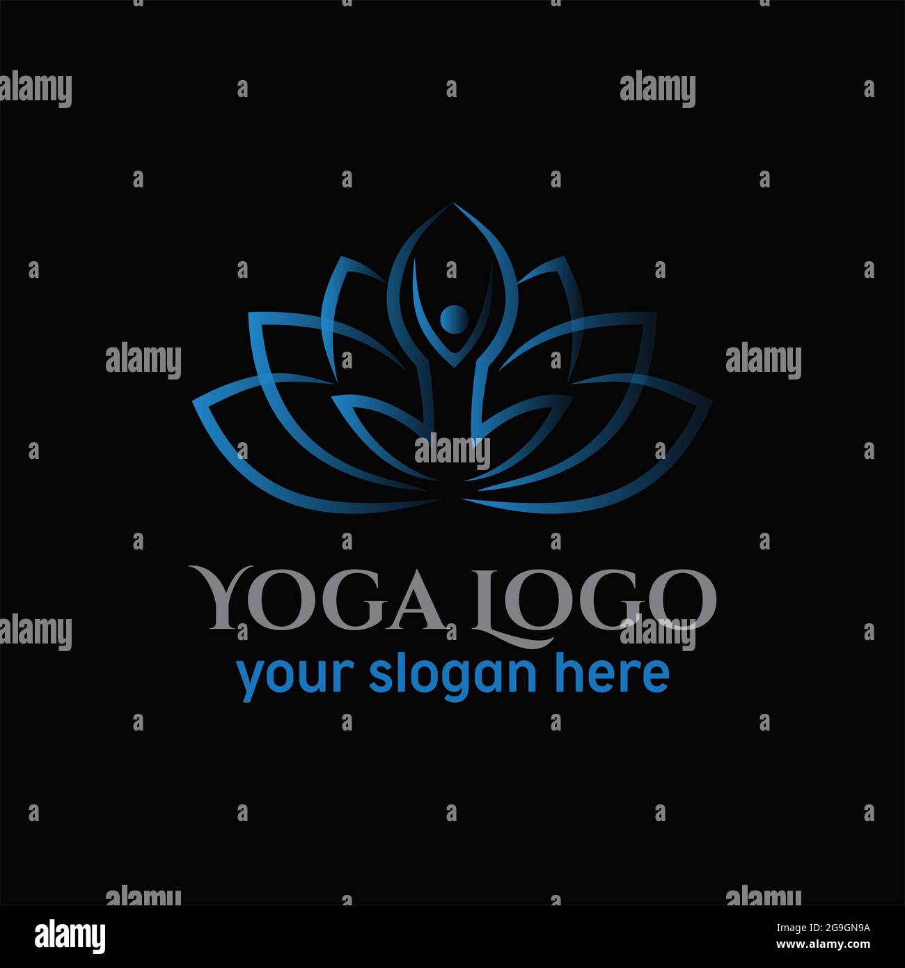 Lotus Yoga with love women Logo Vector Design exclusive design ...