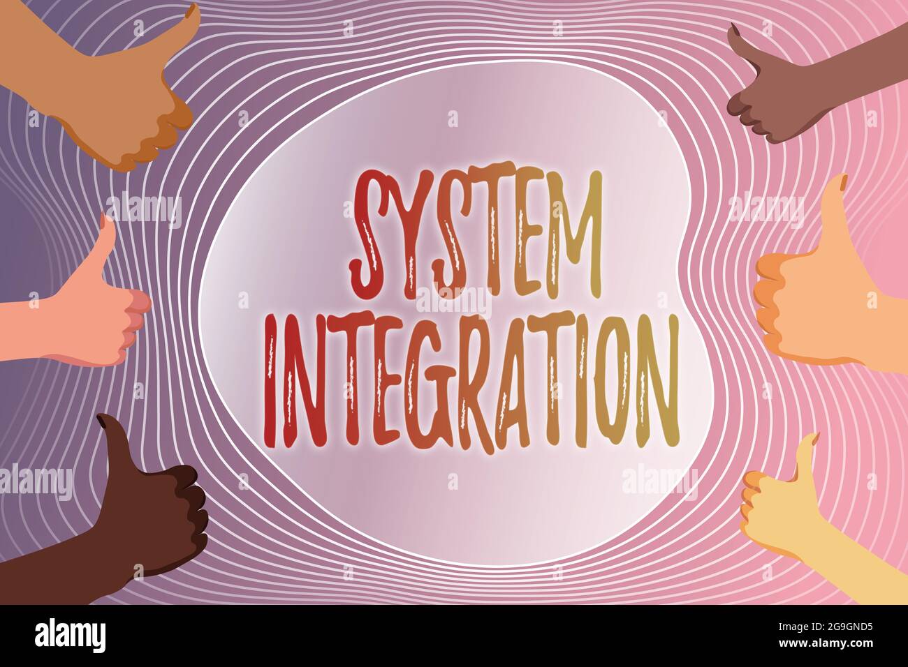 Writing displaying text System Integration. Business idea process of ... Writing displaying text System Integration. Business idea process of ...