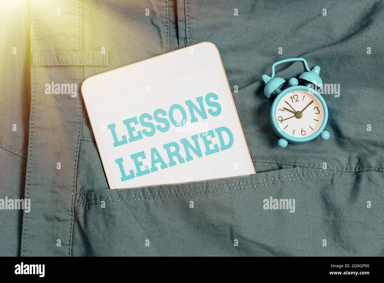 Conceptual display Lessons Learned. Business showcase the knowledge or understanding gained by ...