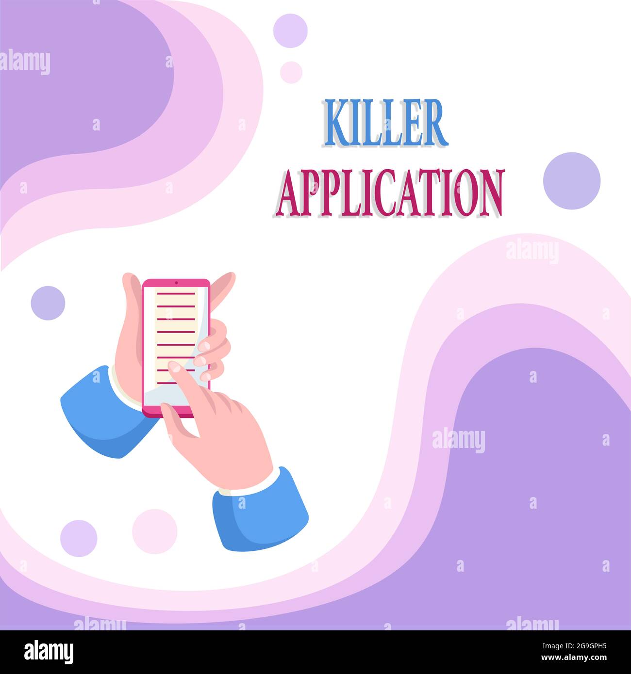 Text sign showing Killer Application. Business showcase virtually ...