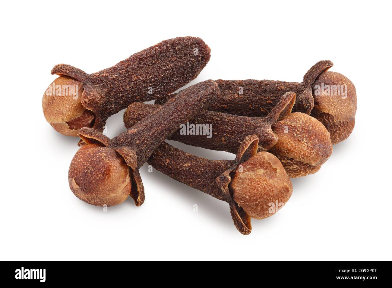 Dry spice cloves isolated on white background with clipping path and ...