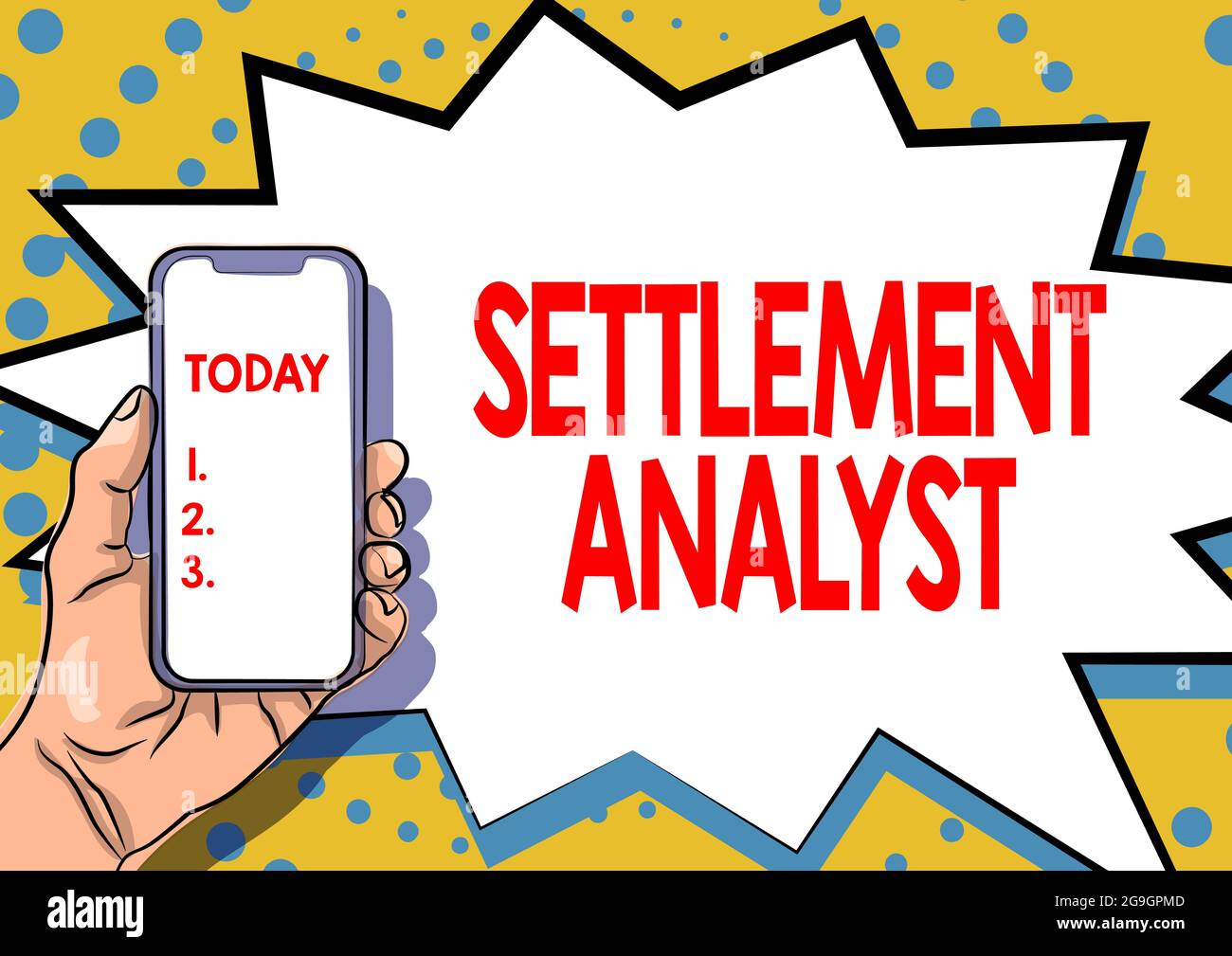 Text Caption Presenting Settlement Analyst Internet Concept Negotiate