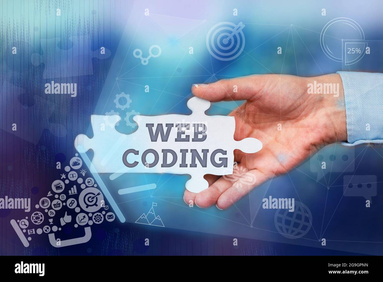 Text Caption Presenting Web Coding Concept Meaning A System Of Symbols And Rules Used To