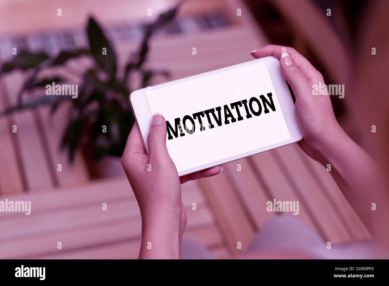 Text caption presenting Motivation. Concept meaning reasons one has for ...