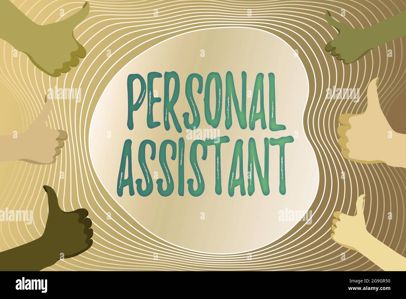 Sign displaying Personal Assistant. Concept meaning administrative ...