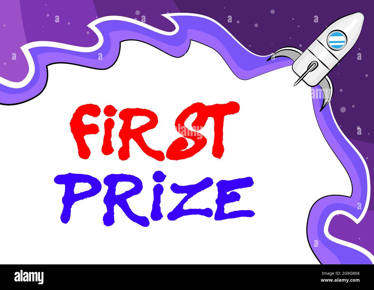 Inspiration showing sign First Prize. Business concept most coveted ...