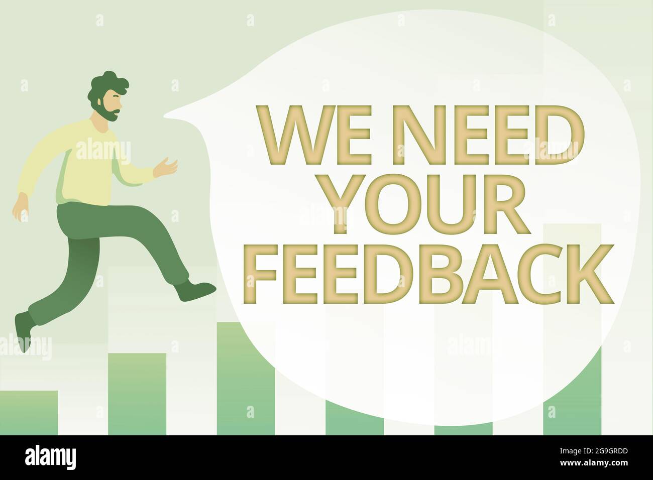 Text caption presenting We Need Your Feedback. Word Written on Give us ...