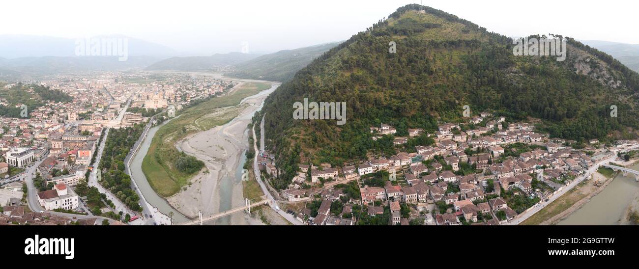 View of Berat from the castle. Albania Stock Photo - Alamy