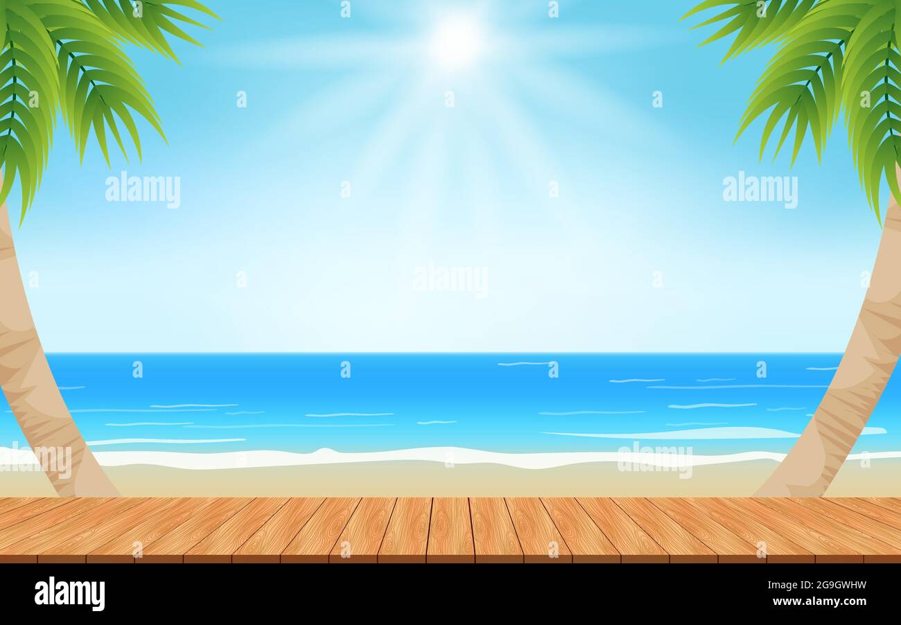 Palm tree cafe in Stock Vector Images - Alamy