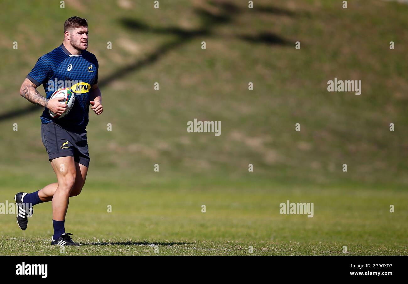 South Africa's Malcolm Marx during a training session at Western ...