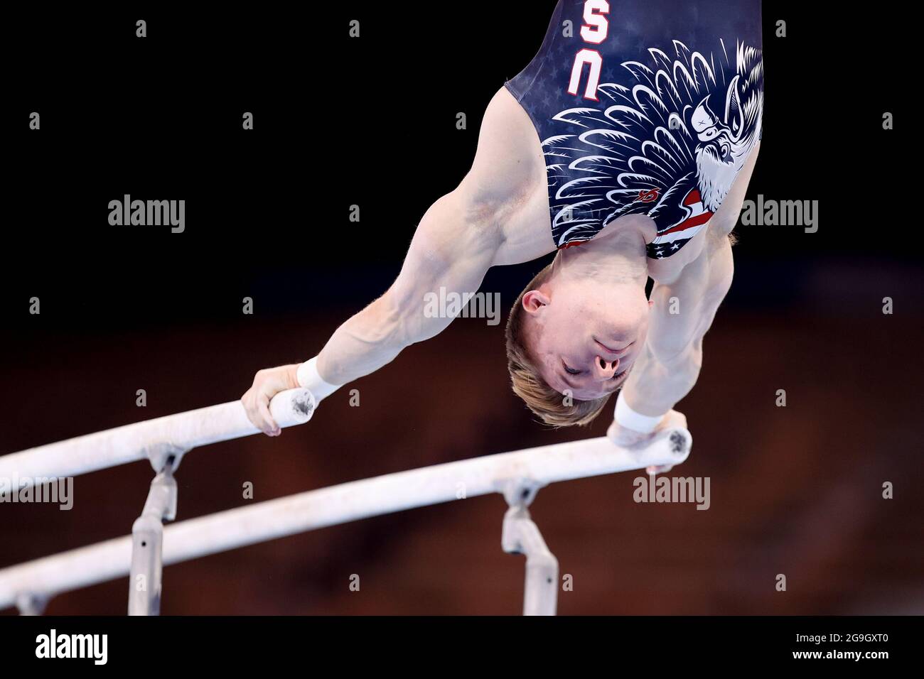 TOKYO, JAPAN - JULY 26: Shane Wiskus of USA competing on Men's Team ...
