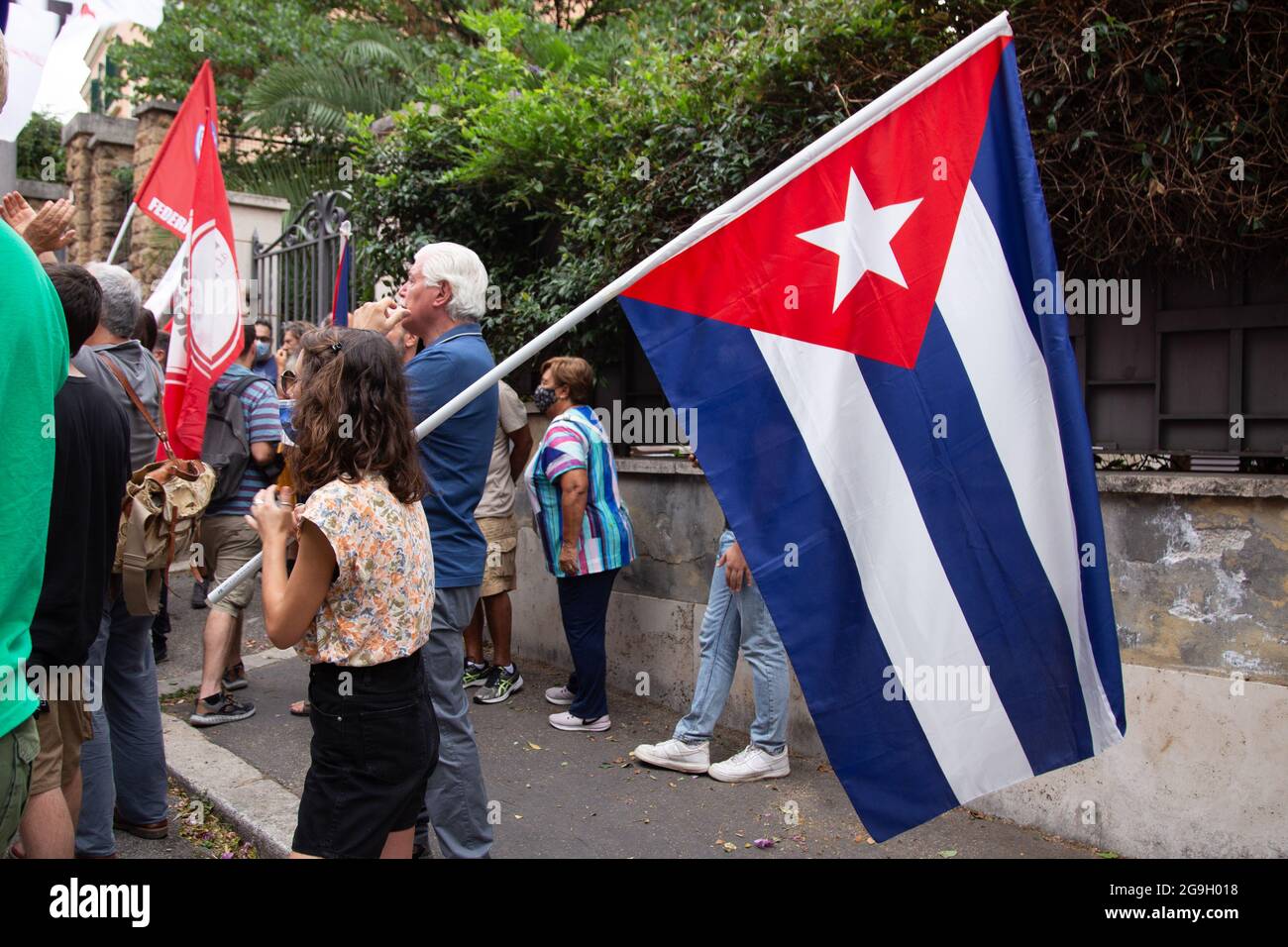 On the occasion of Cuban national holiday, a demonstration took place ...