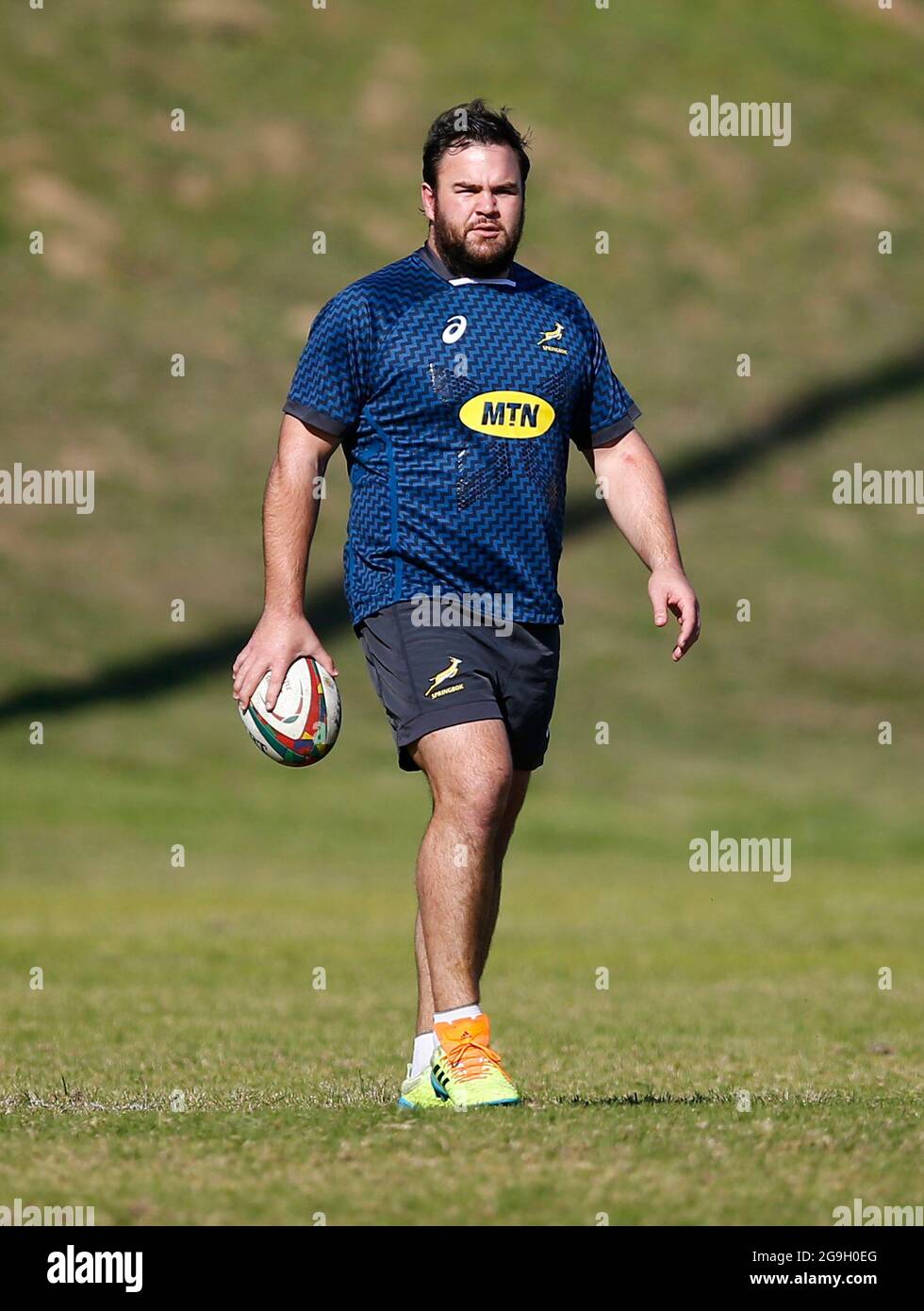South Africa's Frans Malherbe during a training session at Western ...