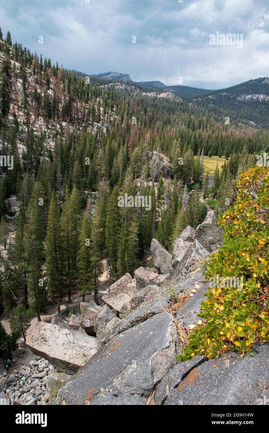 Devil's Postpile National Monument features unique basalt formations ...