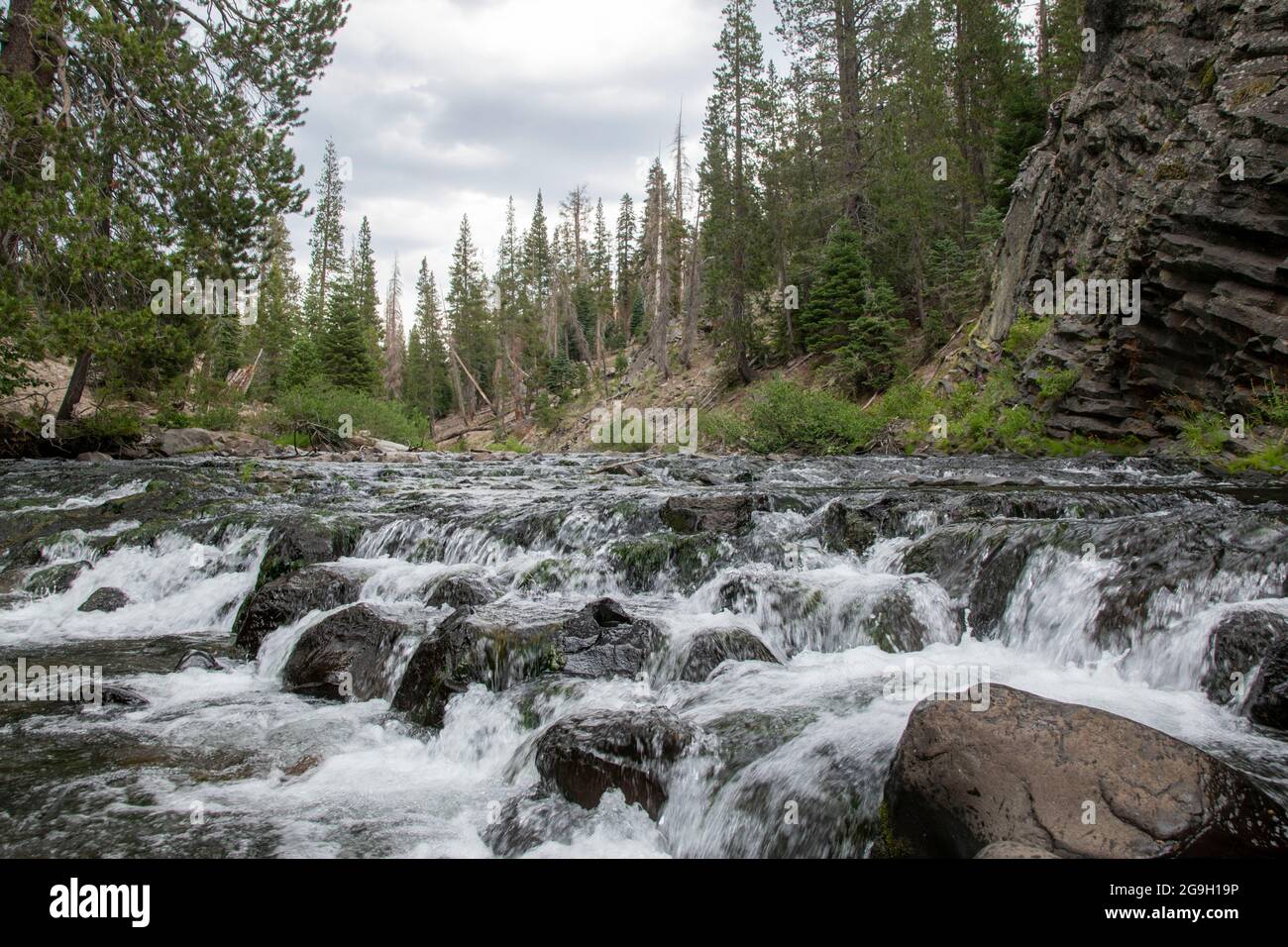 Devil's Postpile National Monument features unique basalt formations ...