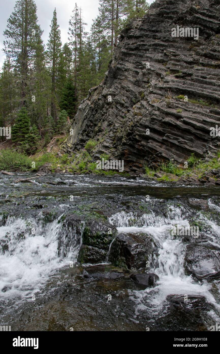 Devil's Postpile National Monument features unique basalt formations ...