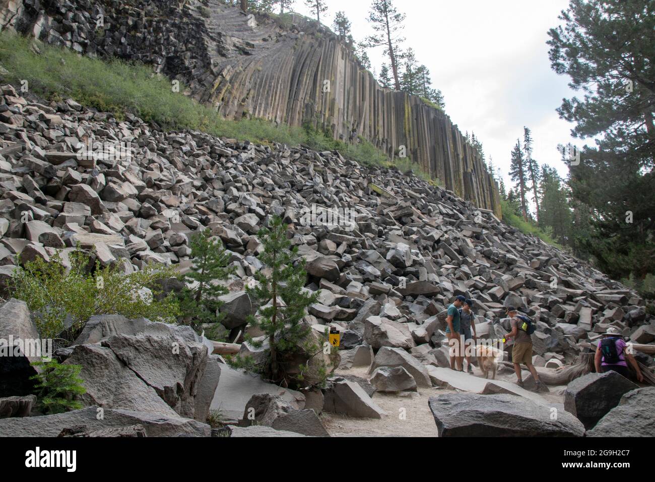 Devil's Postpile National Monument features unique basalt formations ...
