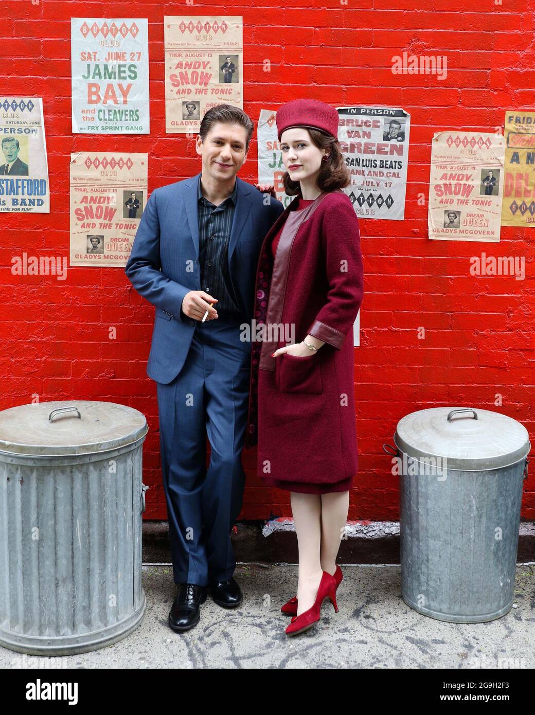 New York - NY - 20210604-Rachel Brosnahan and Michael Zegen Filming ...