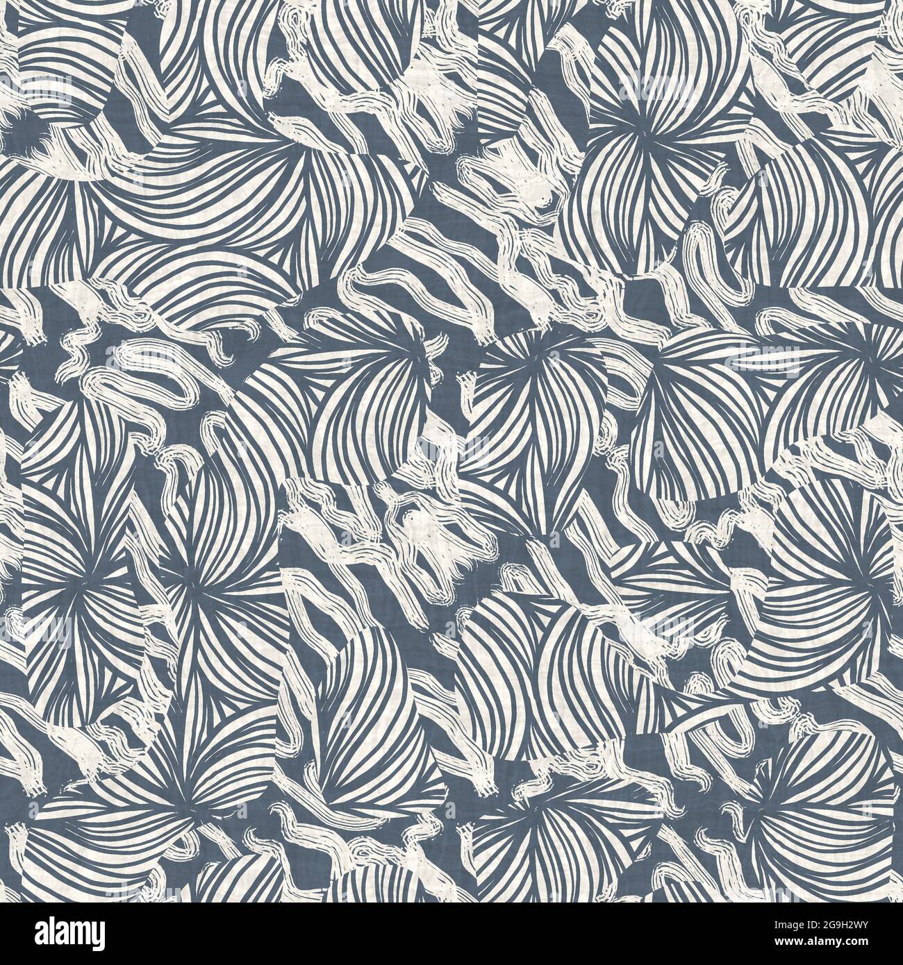 Seamless two tone hand drawn brushed effect pattern swatch Stock Photo ...