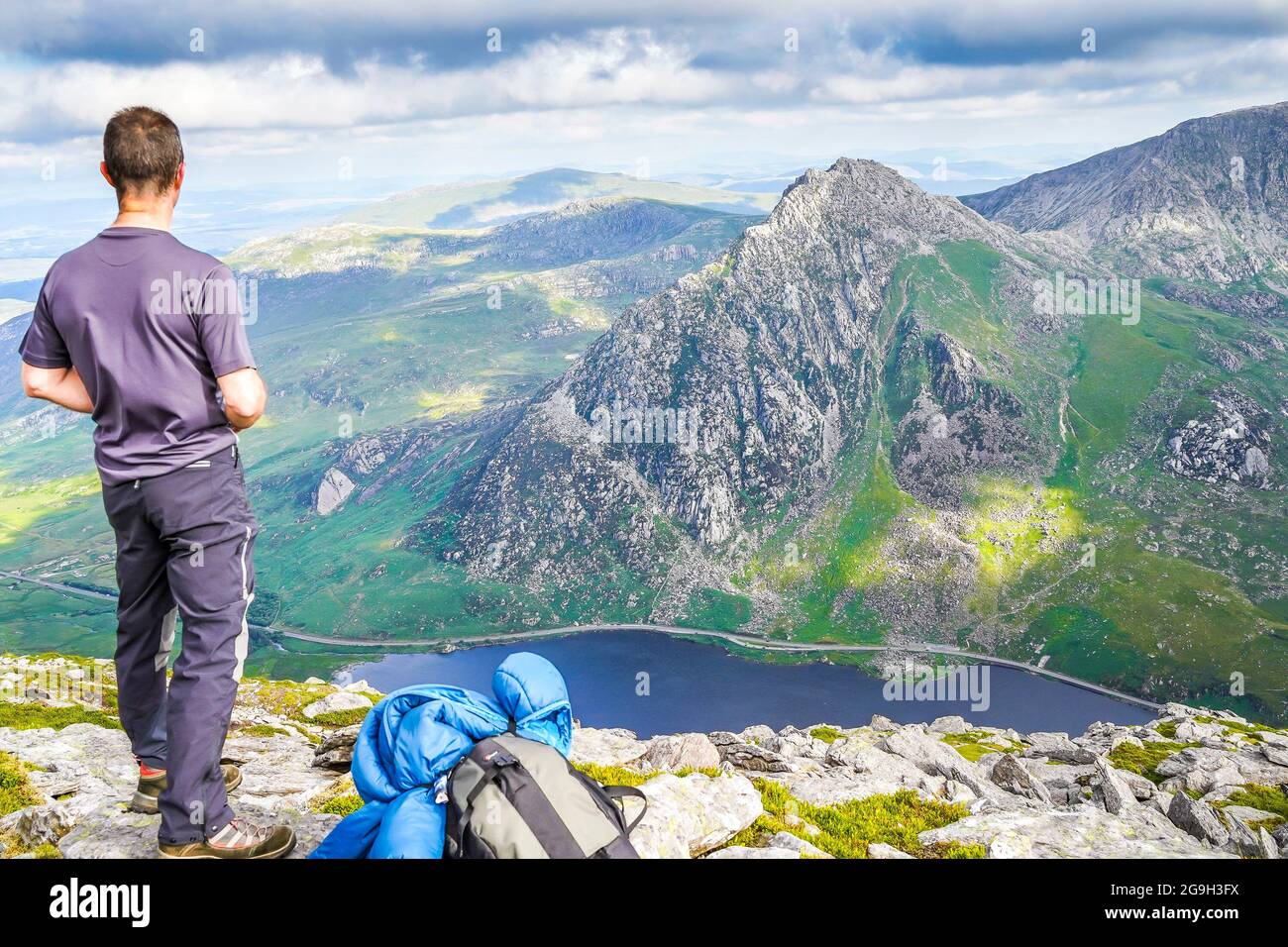 Snowdonia, UK. 14th July, 2021. With more and more people holidaying in ...
