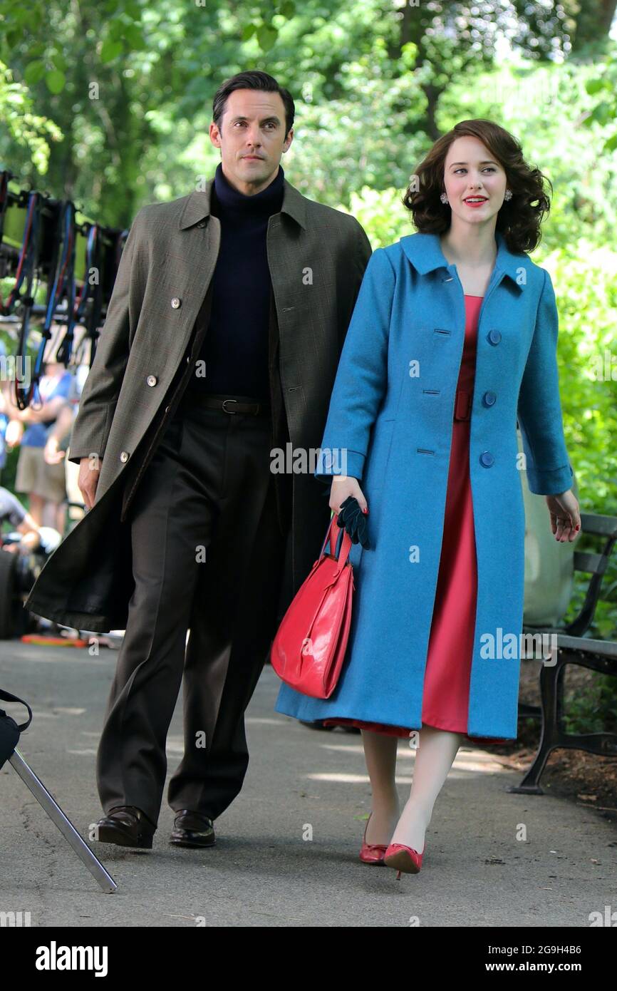New York - NY - 20210613 Rachel Brosnahan and Milo Ventimiglia wear ...