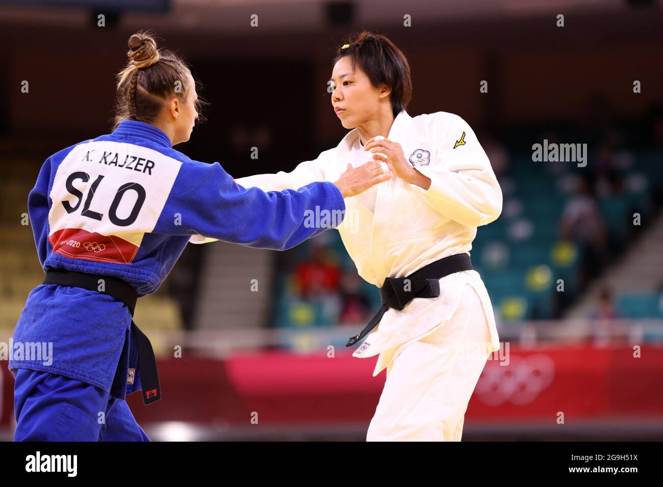 Tokyo, Japan. 26th July, 2021. Lien Chen-Ling (TPE) Judo : Women's -57kg Elimination Round ...