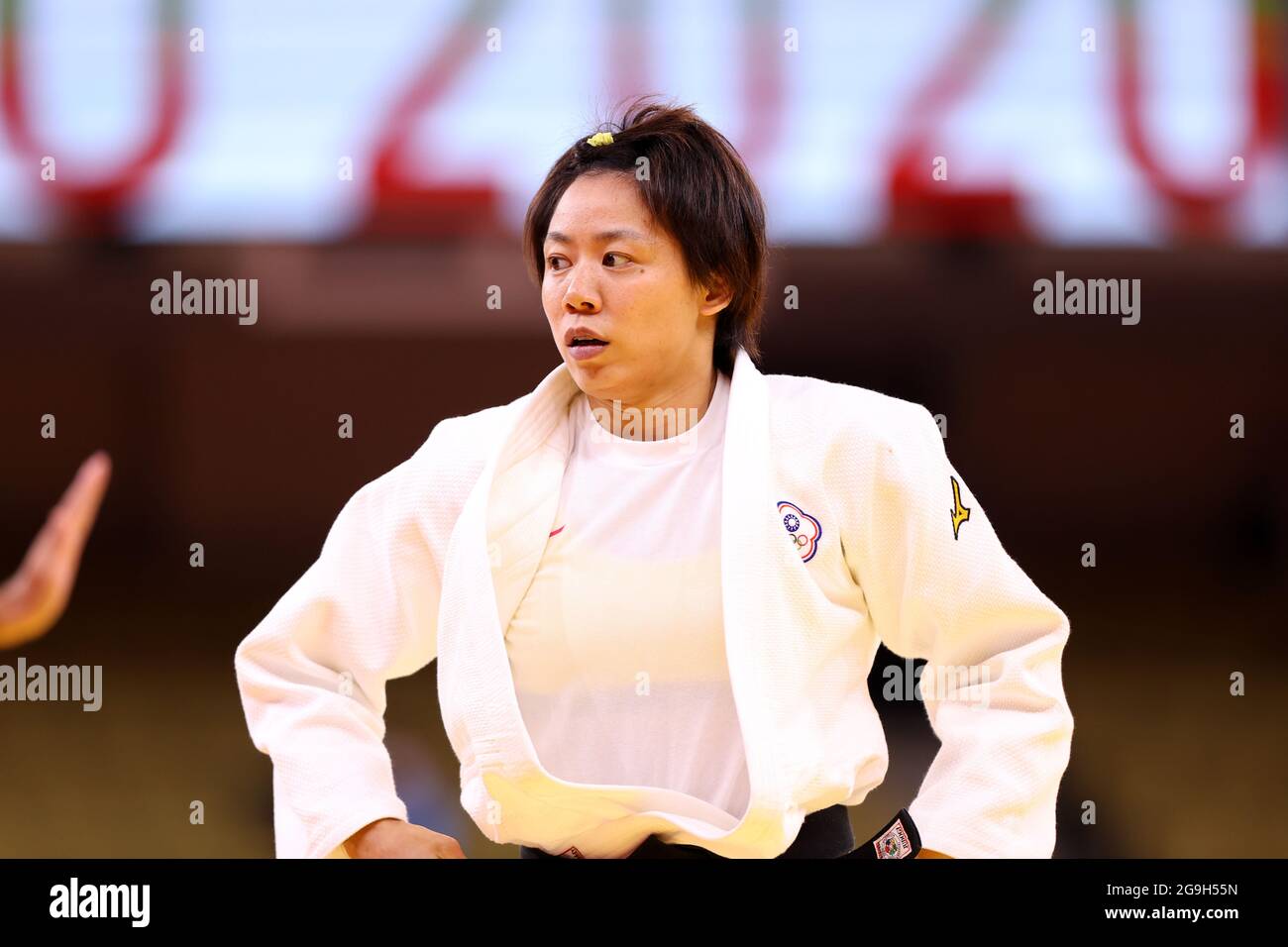 Tokyo, Japan. 26th July, 2021. Lien Chen-Ling (TPE) Judo : Women's -57kg Elimination Round ...