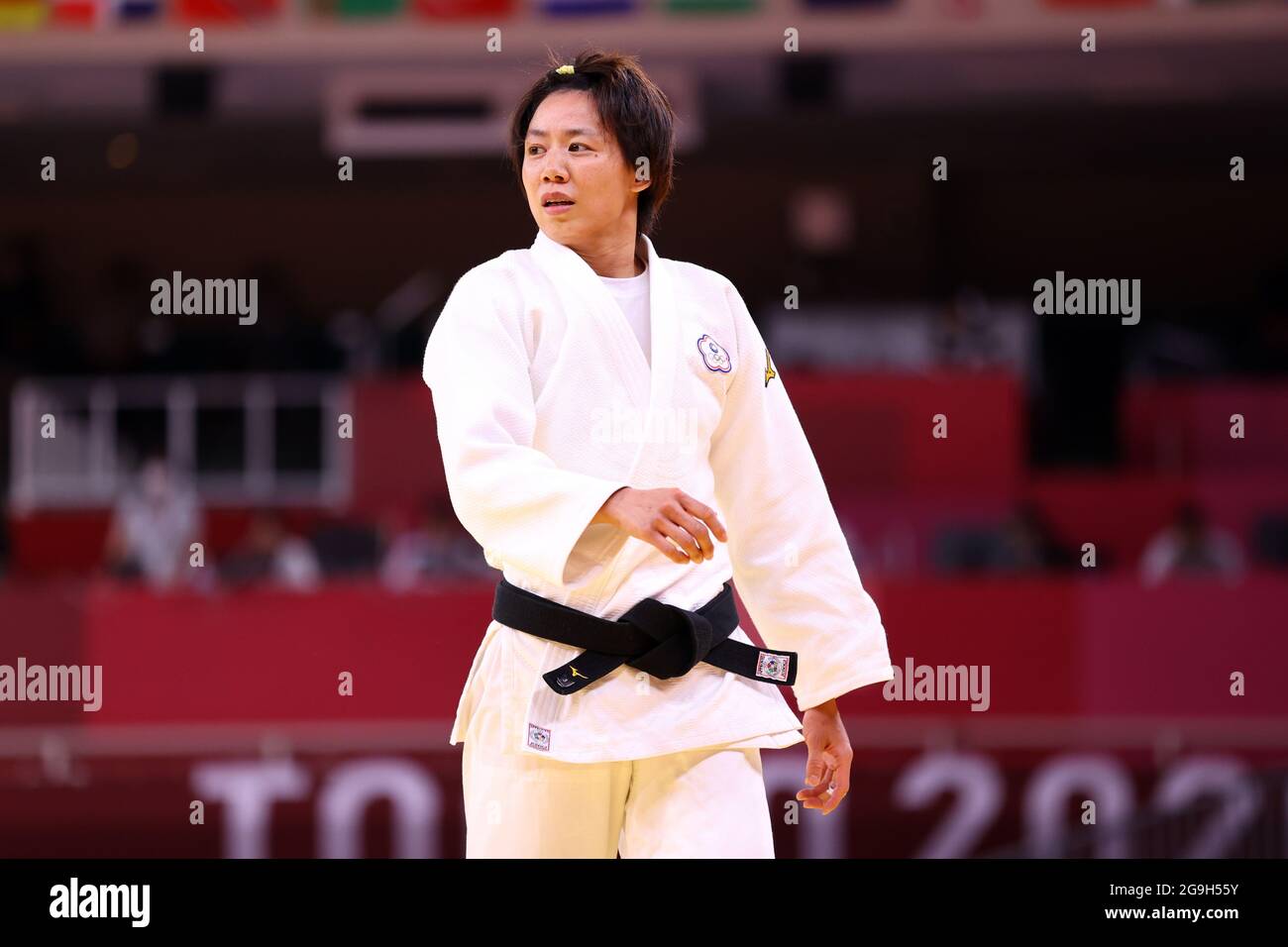 Tokyo, Japan. 26th July, 2021. Lien Chen-Ling (TPE) Judo : Women's -57kg Elimination Round ...
