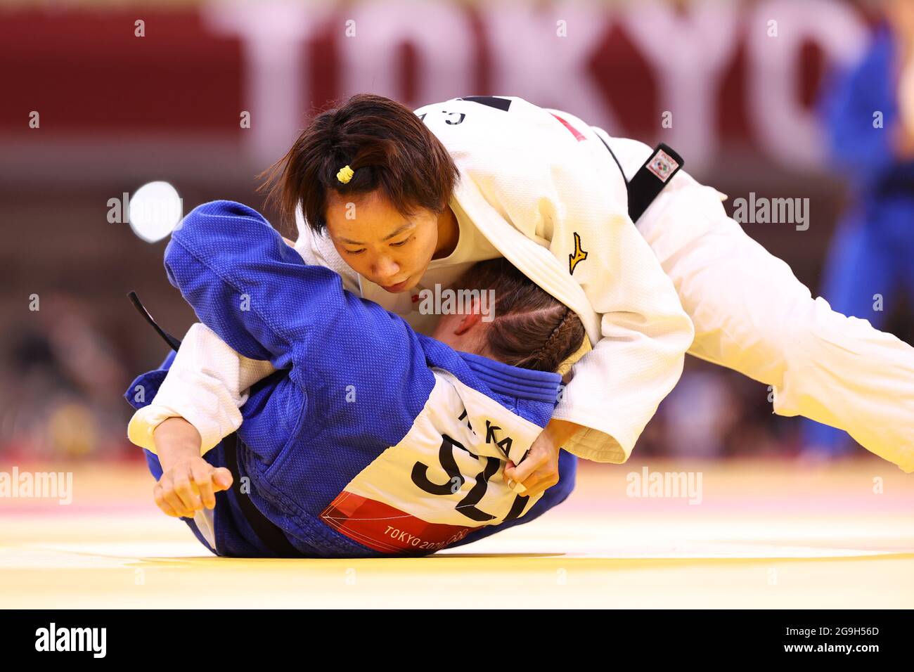 Tokyo, Japan. 26th July, 2021. Lien Chen-Ling (TPE) Judo : Women's -57kg Elimination Round ...