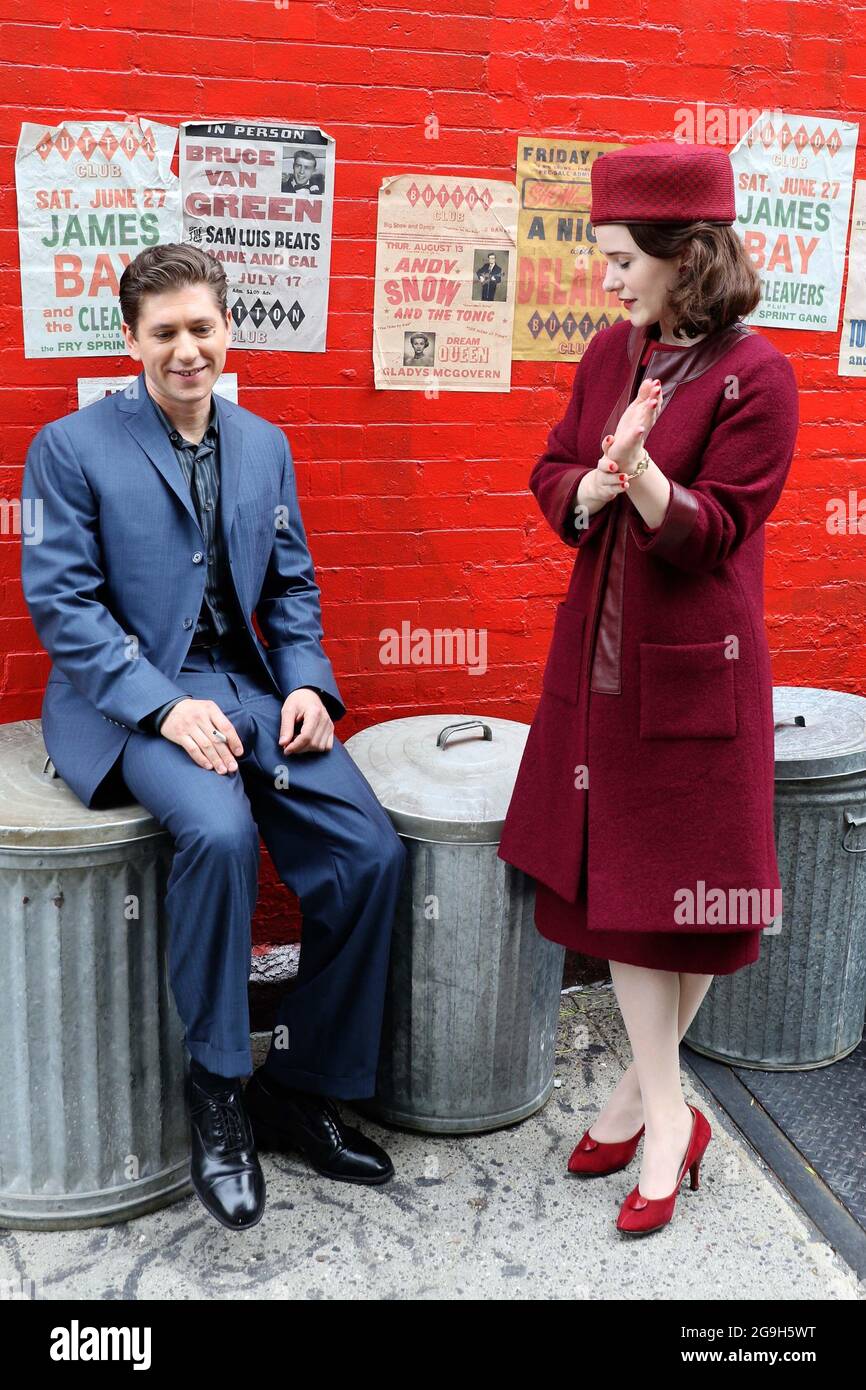 New York - NY - 20210604-Rachel Brosnahan and Michael Zegen Filming ...