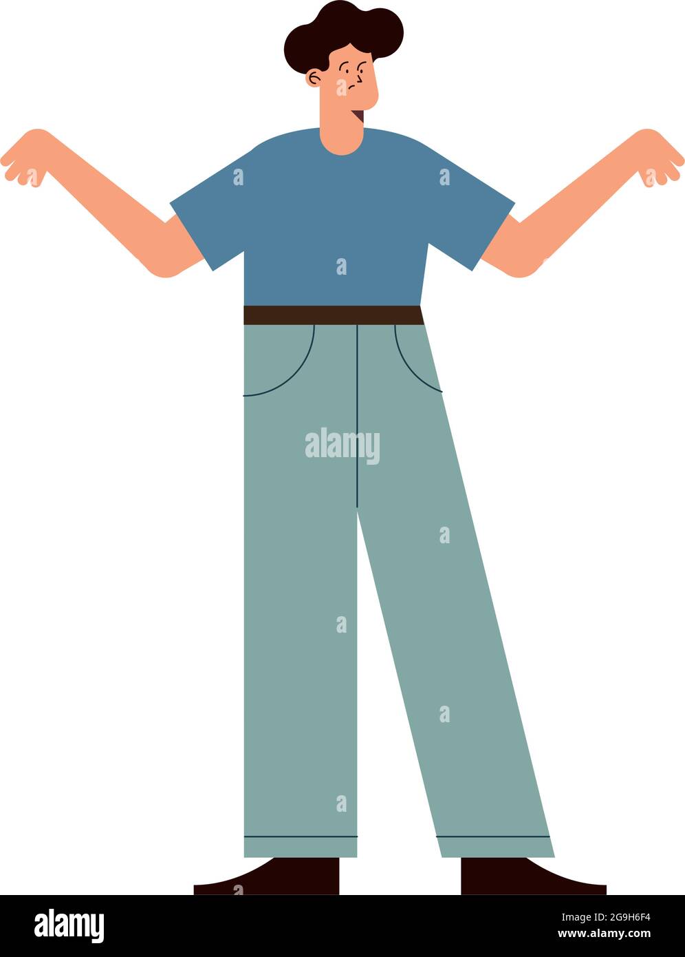 elegant man young standing character Stock Vector Image & Art - Alamy