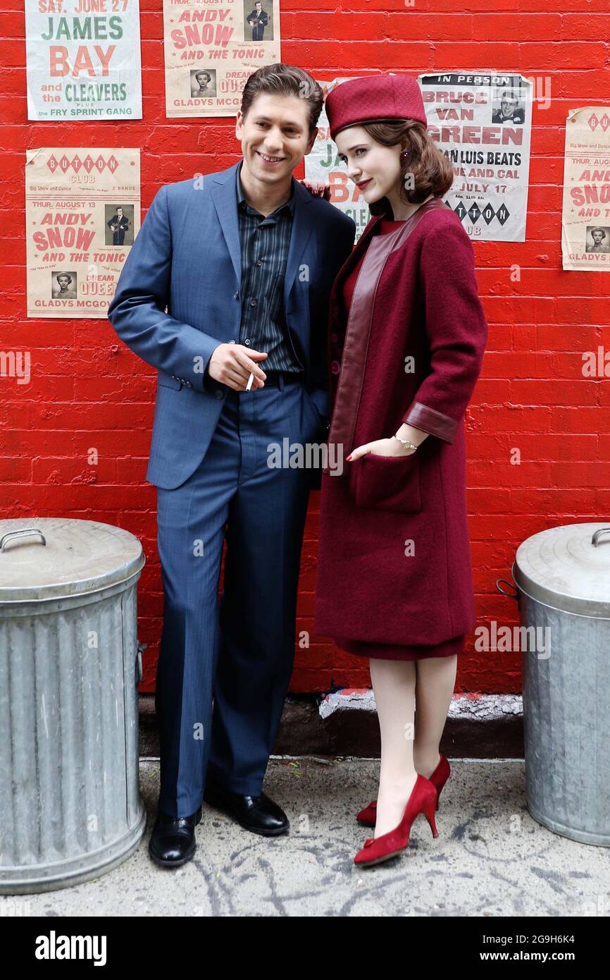 New York - NY - 20210604-Rachel Brosnahan and Michael Zegen Filming ...