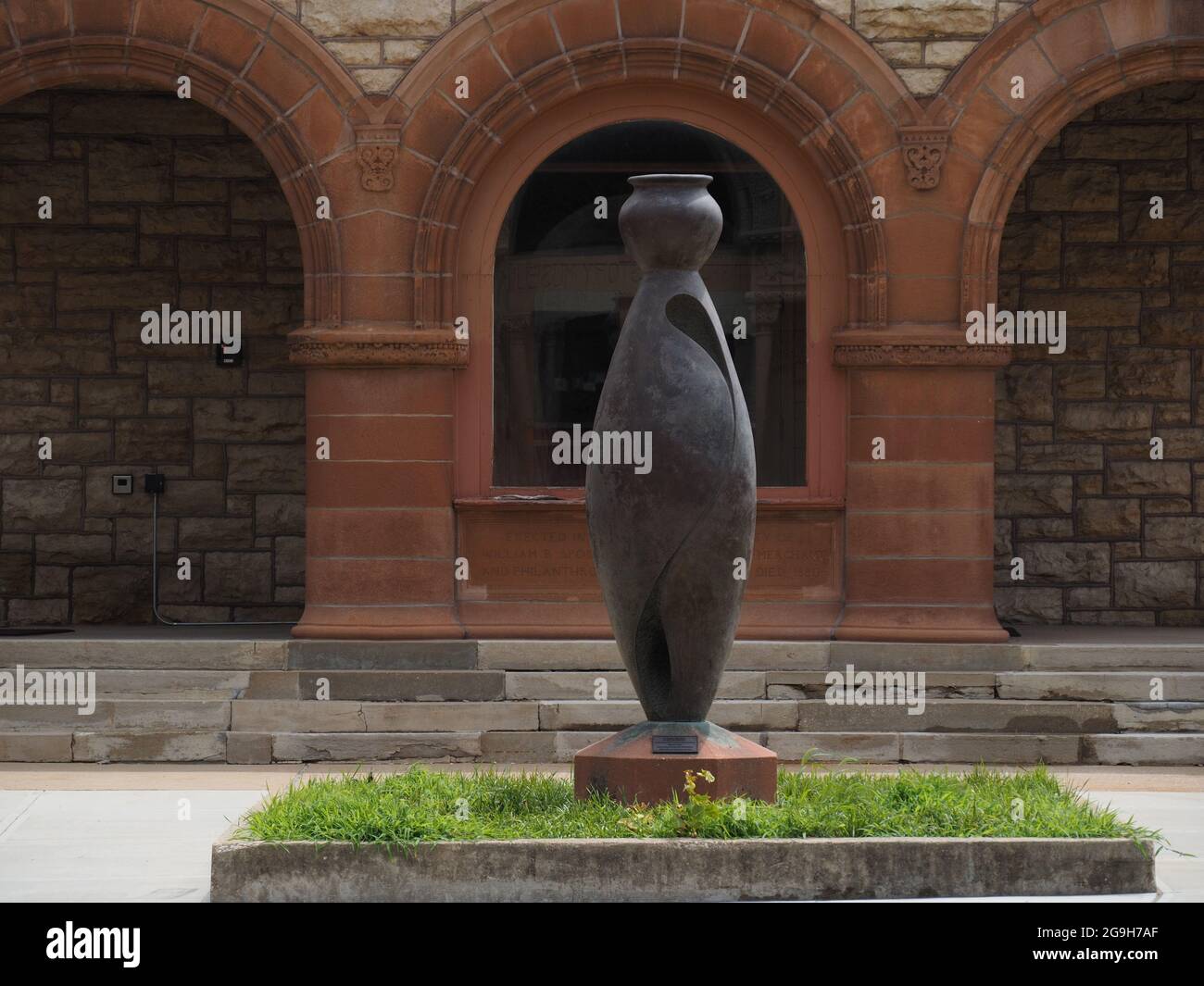 LAWRENCE, UNITED STATES - Jul 11, 2021: A sculpture at the University ...