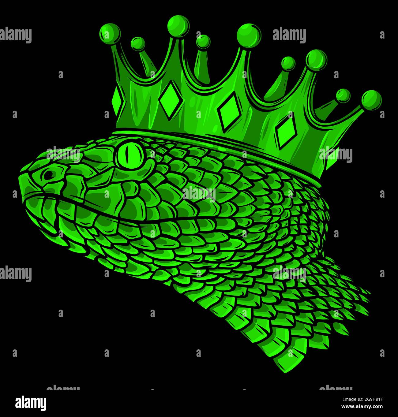 Crown with snake hi-res stock photography and images - Alamy