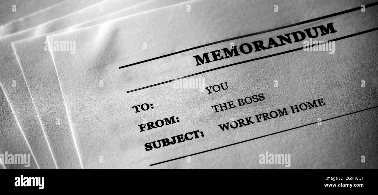 Work memo hi-res stock photography and images - Alamy