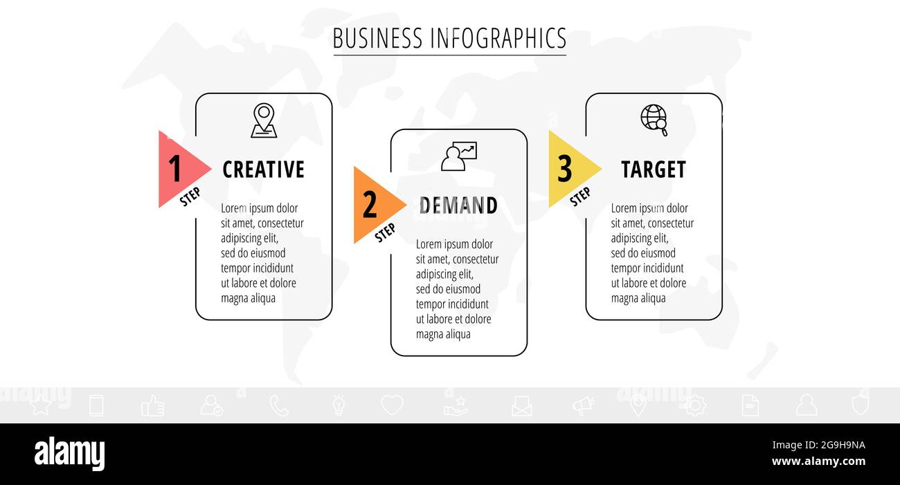 Vector infographic square label, template design. Business concept, Infograph with rectangles 3 ...