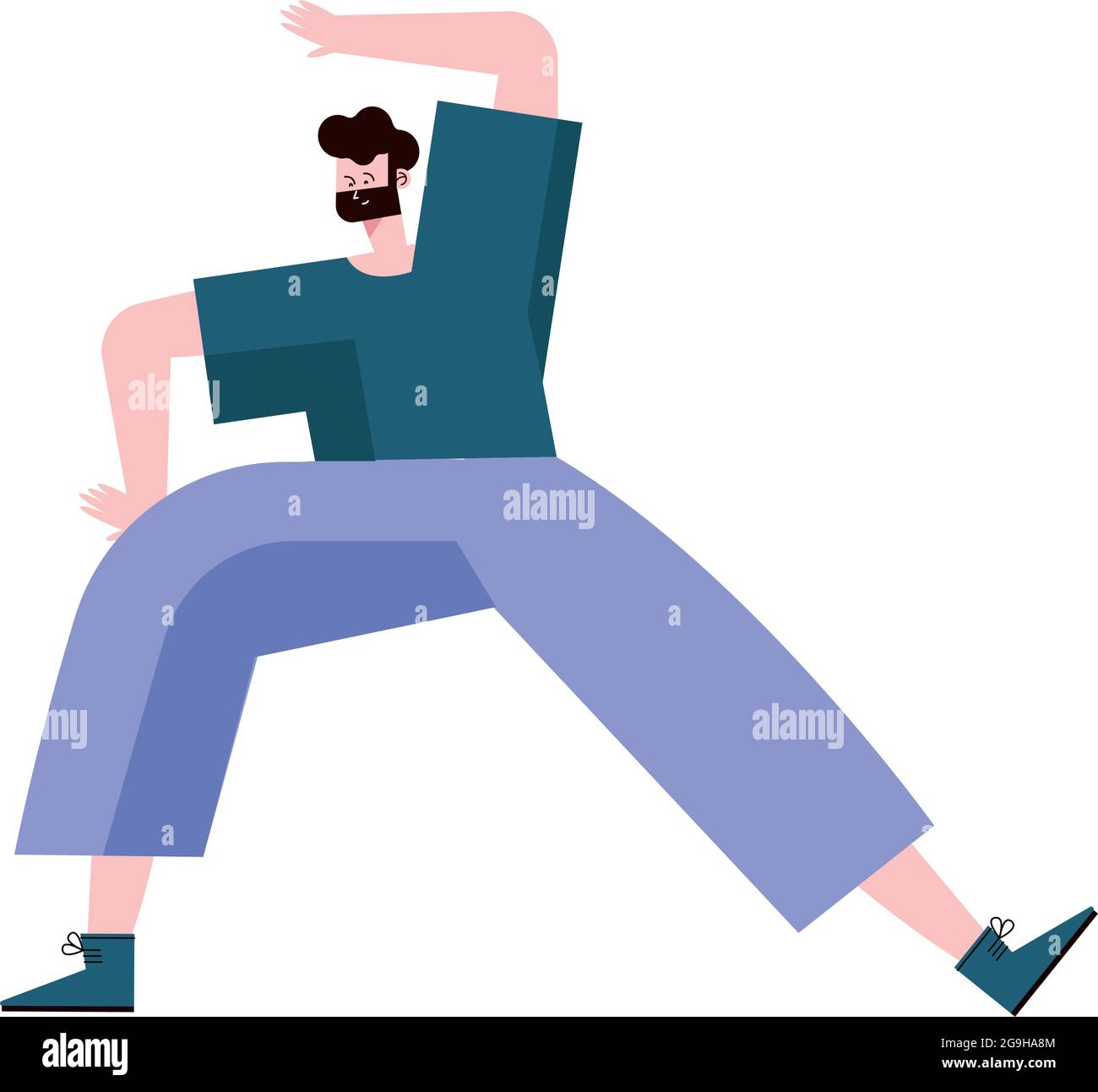 man avatar stretching, person human people Stock Vector Image & Art - Alamy