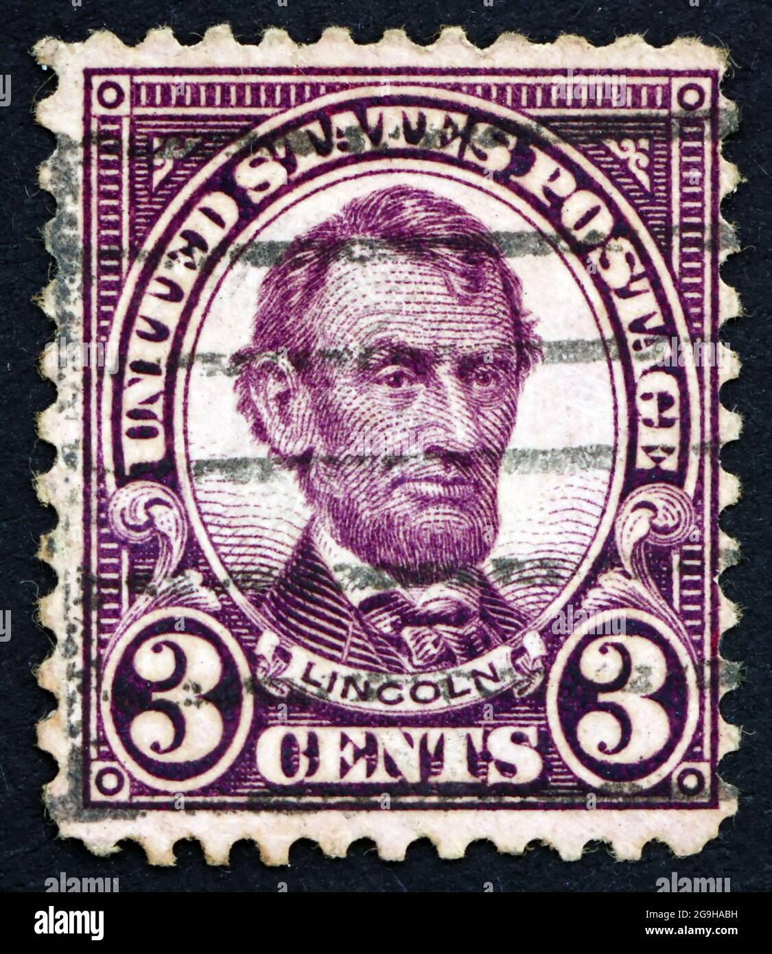UNITED STATES OF AMERICA - CIRCA 1923: a stamp printed in the United ...