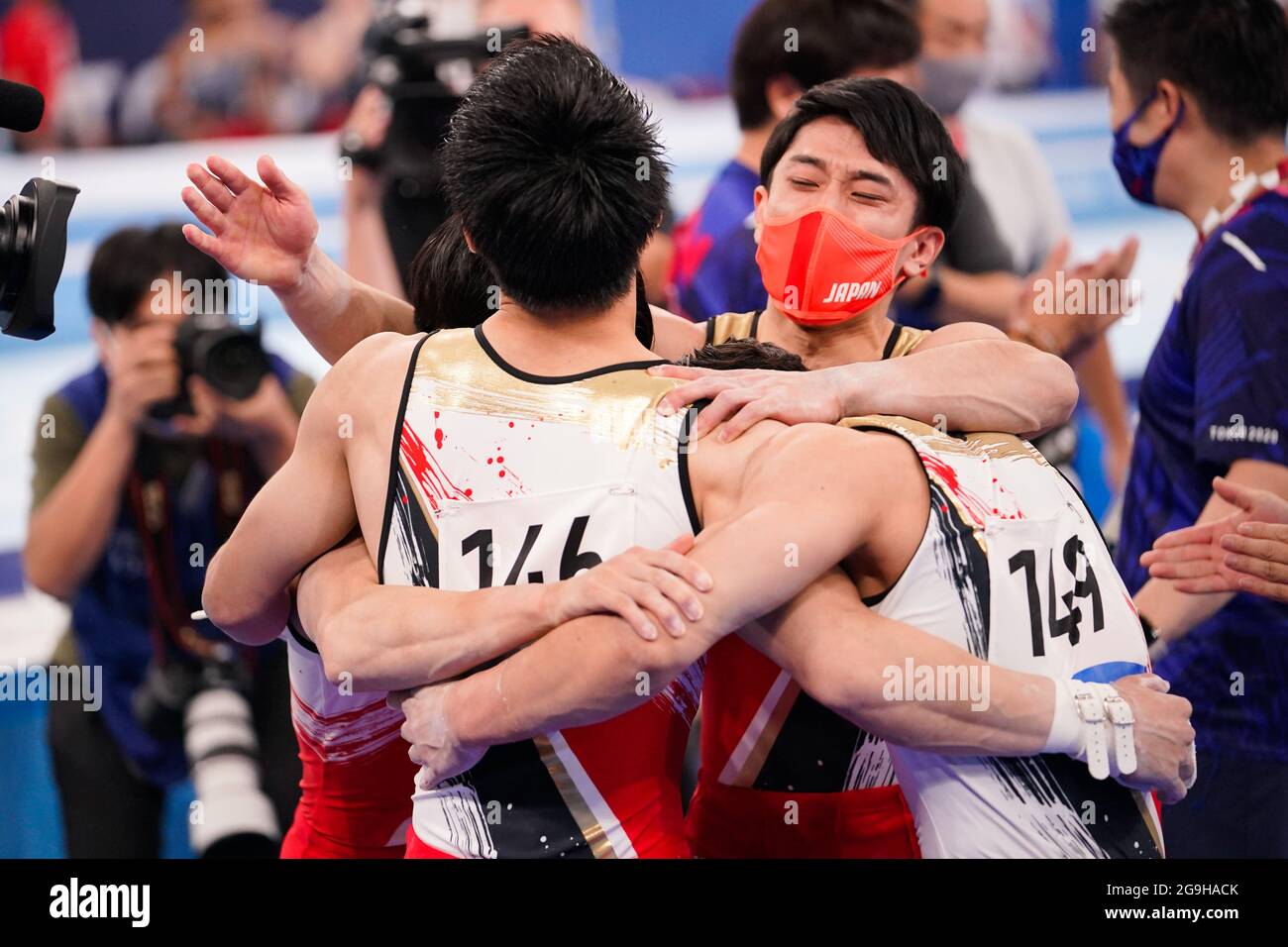 Tokyo, Japan. 26th July, 2021. Japan team group (JPN) Gymnastics ...