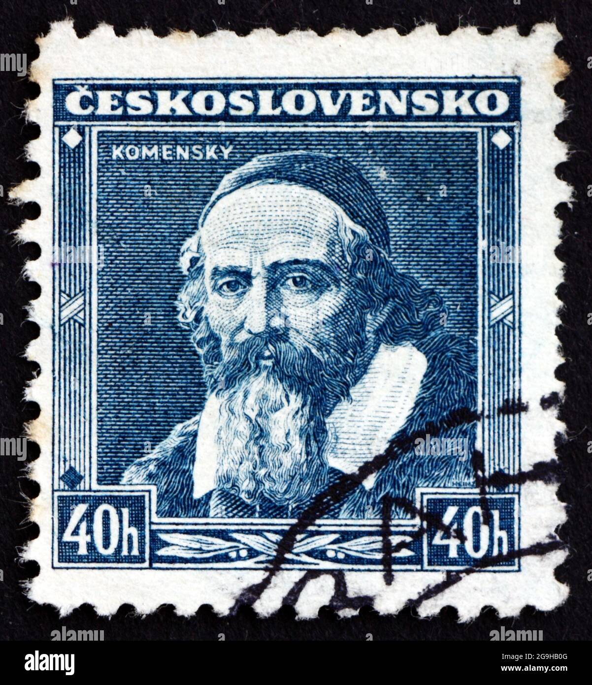 CZECHOSLOVAKIA - CIRCA 1936: a stamp printed in the Czechoslovakia ...