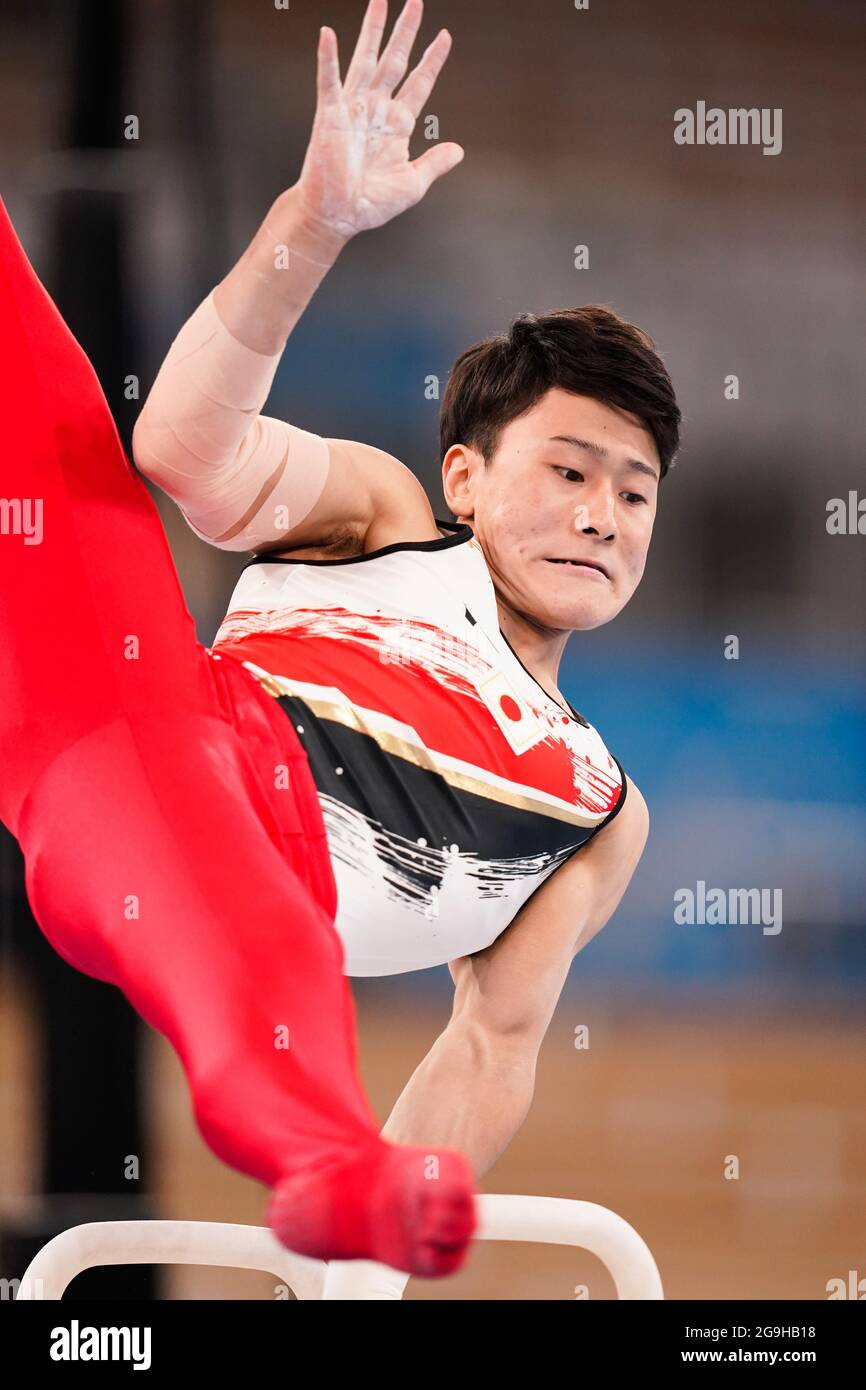 Tokyo, Japan. 26th July, 2021. Takeru Kitazono (JPN) Gymnastics - Artistic : Men's Team Final ...