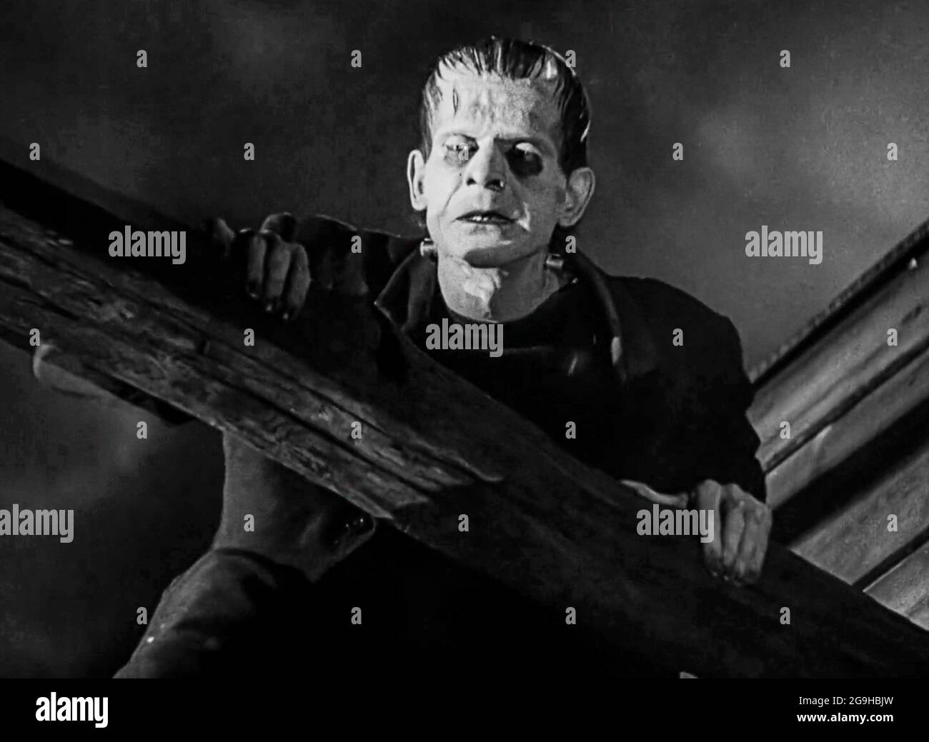 USA. Boris Karloff in a scene from the (C)Universal Pictures movie: Frankenstein (1931) . Plot ...