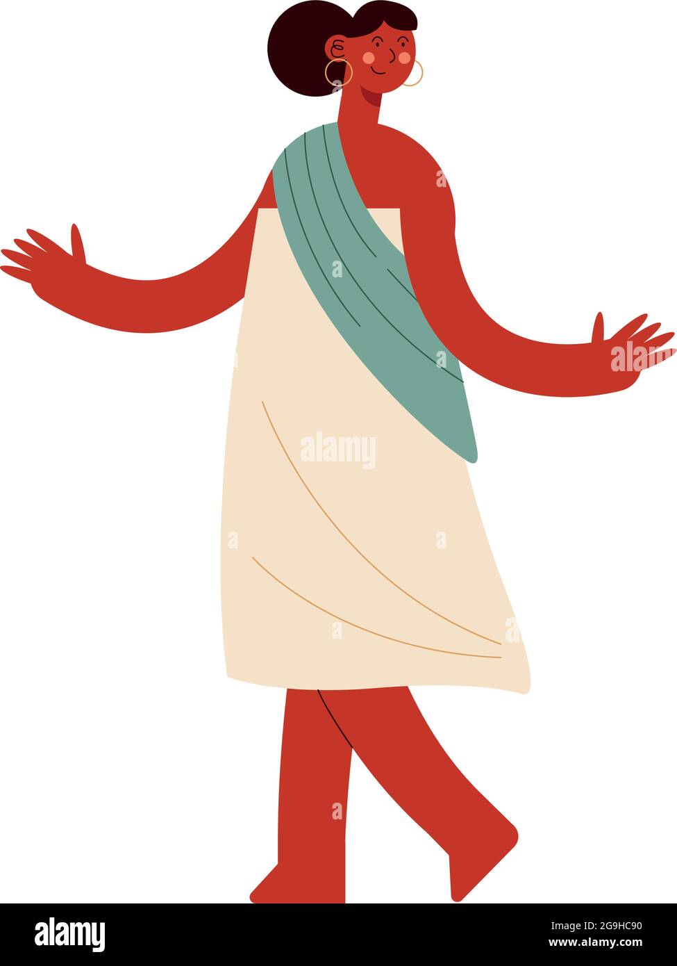 greek woman cartoon on white background Stock Vector Image & Art - Alamy