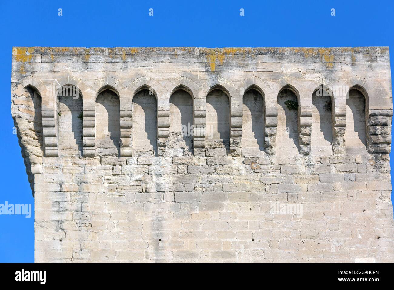 Top of Historic Tower Landmark in Avignon France Stock Photo - Alamy