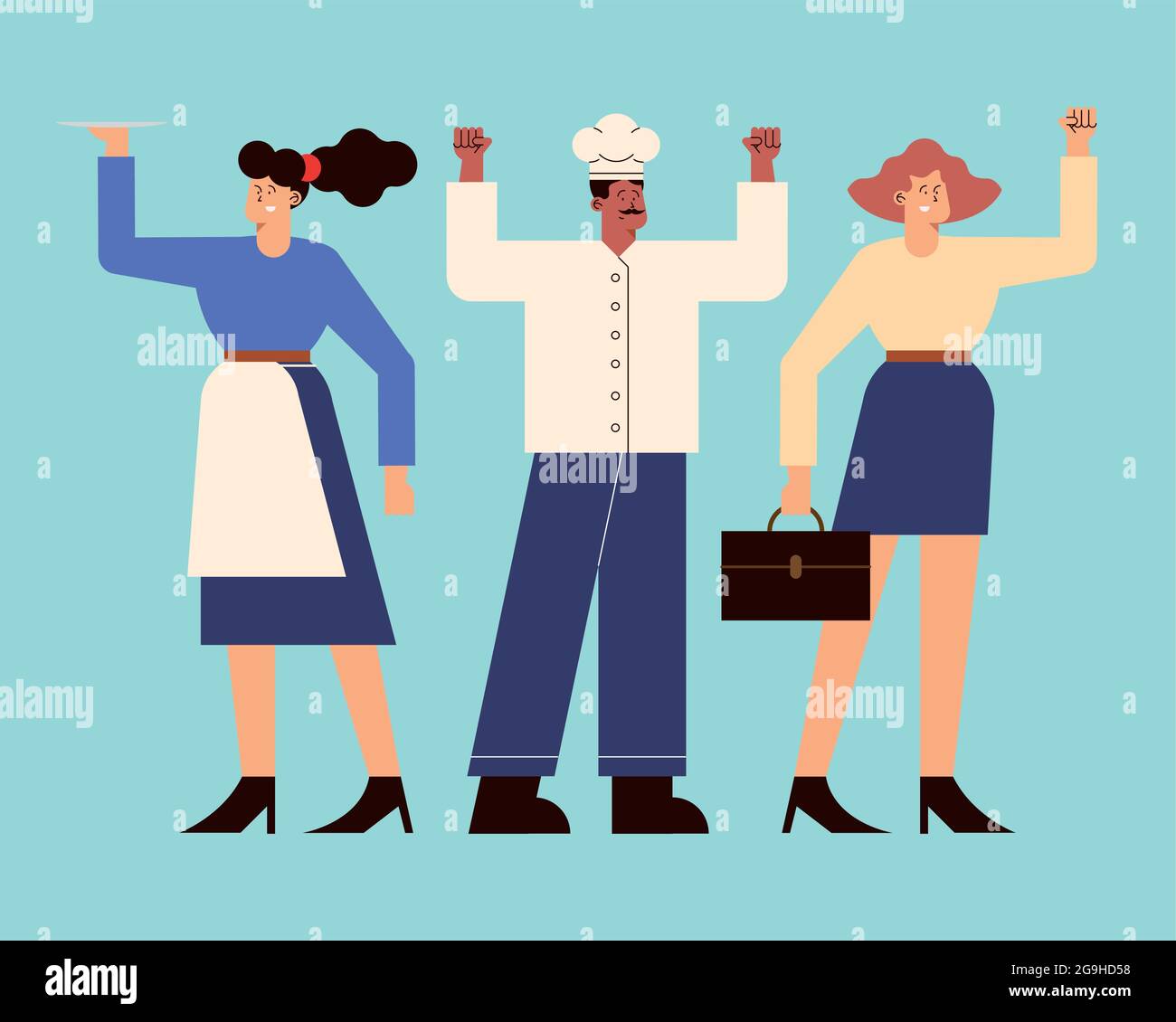 Group professions occupations Stock Vector Images - Alamy